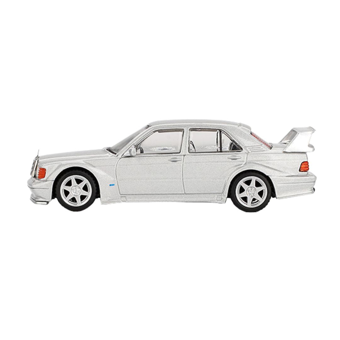 Astral Silver Mercedes-Benz 190E 2.5-16 Evolution II 1:64 Scale Die-Ca ...