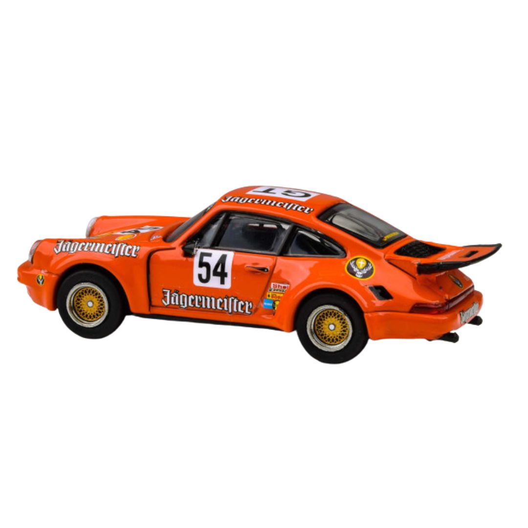 1975 Porsche 911 Carrera Rsr Kremer Racing Jagermeister Orange 1:64 By - www.superherotoystore.com