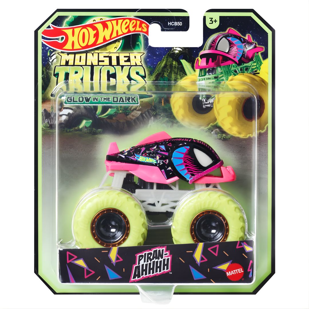 Hot Wheels Monster Trucks Glow In The Dark PIRAN-AHHHH™ By Hot Wheels ...