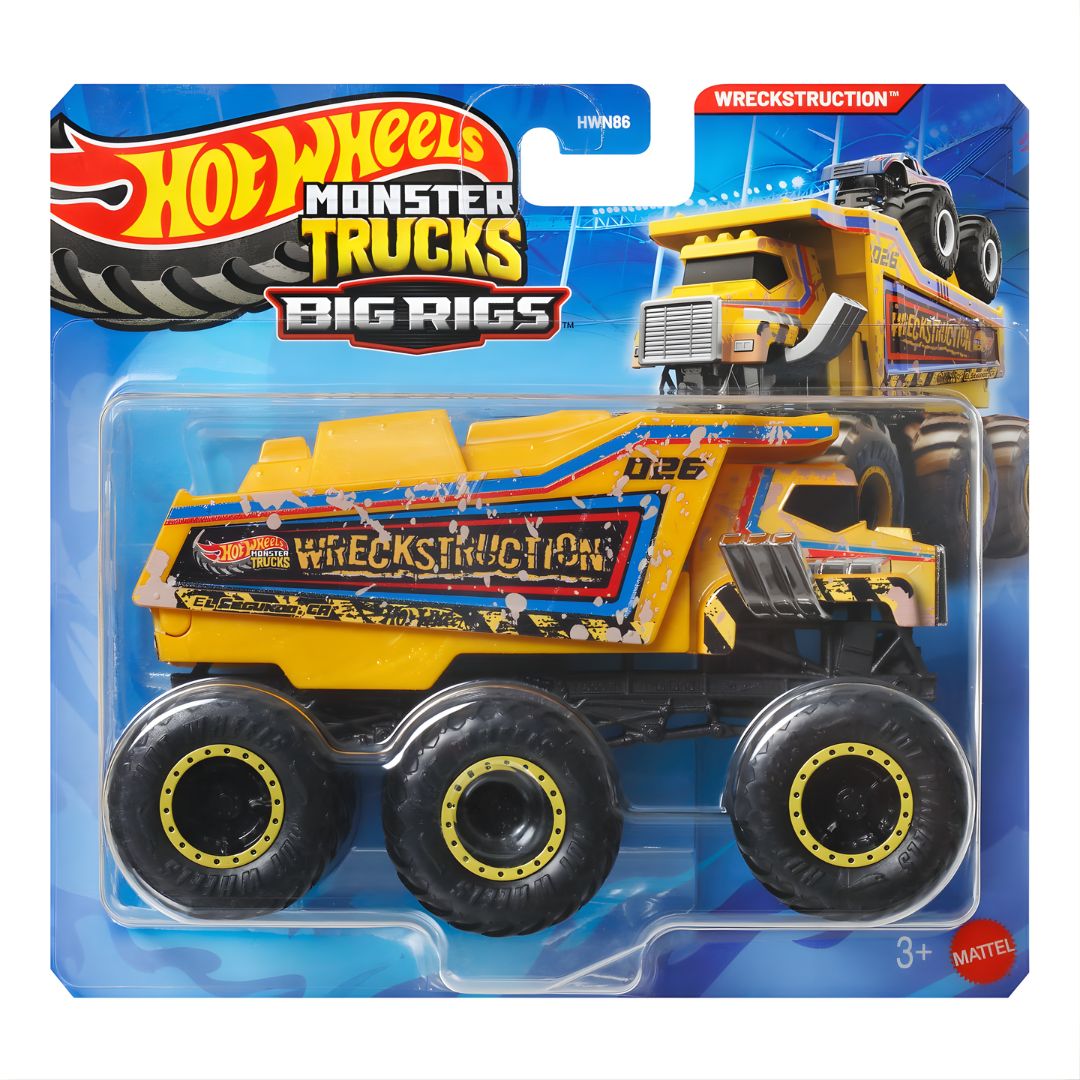 Hot Wheels Monster Trucks Big Rigs CAGE WRECKSTRUCTION™ By Hot Wheels ...