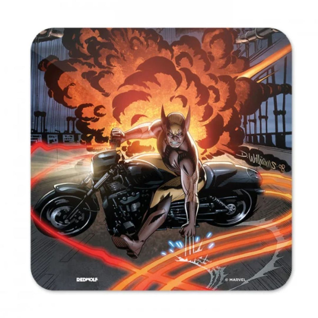 Wolverine Bike Slide - Marvel Official Coaster - www.superherotoystore.com