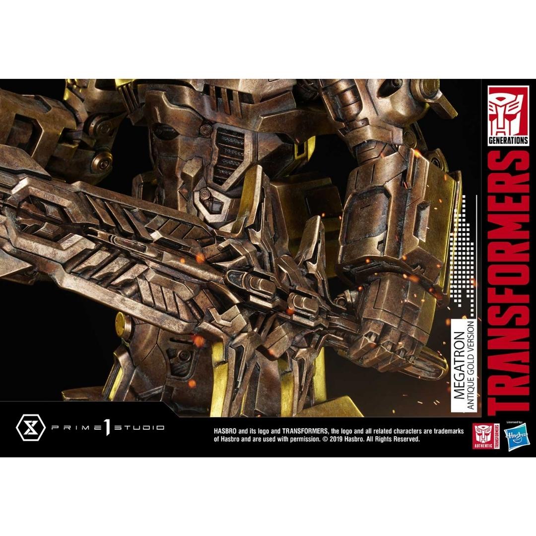 Transformers G1: Antique Gold Megatron Prime Figure by Prime1 Studios ...