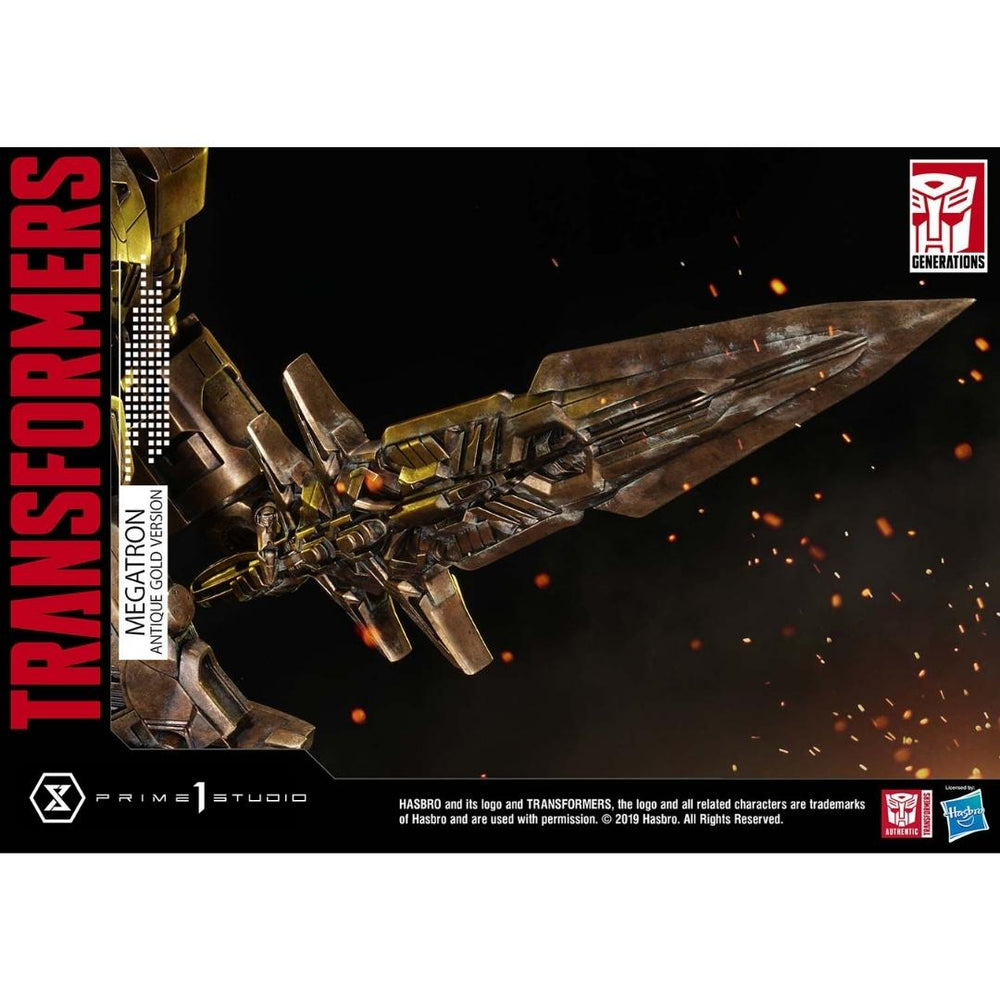 Transformers G1: Antique Gold Megatron Prime Figure by Prime1 Studios ...