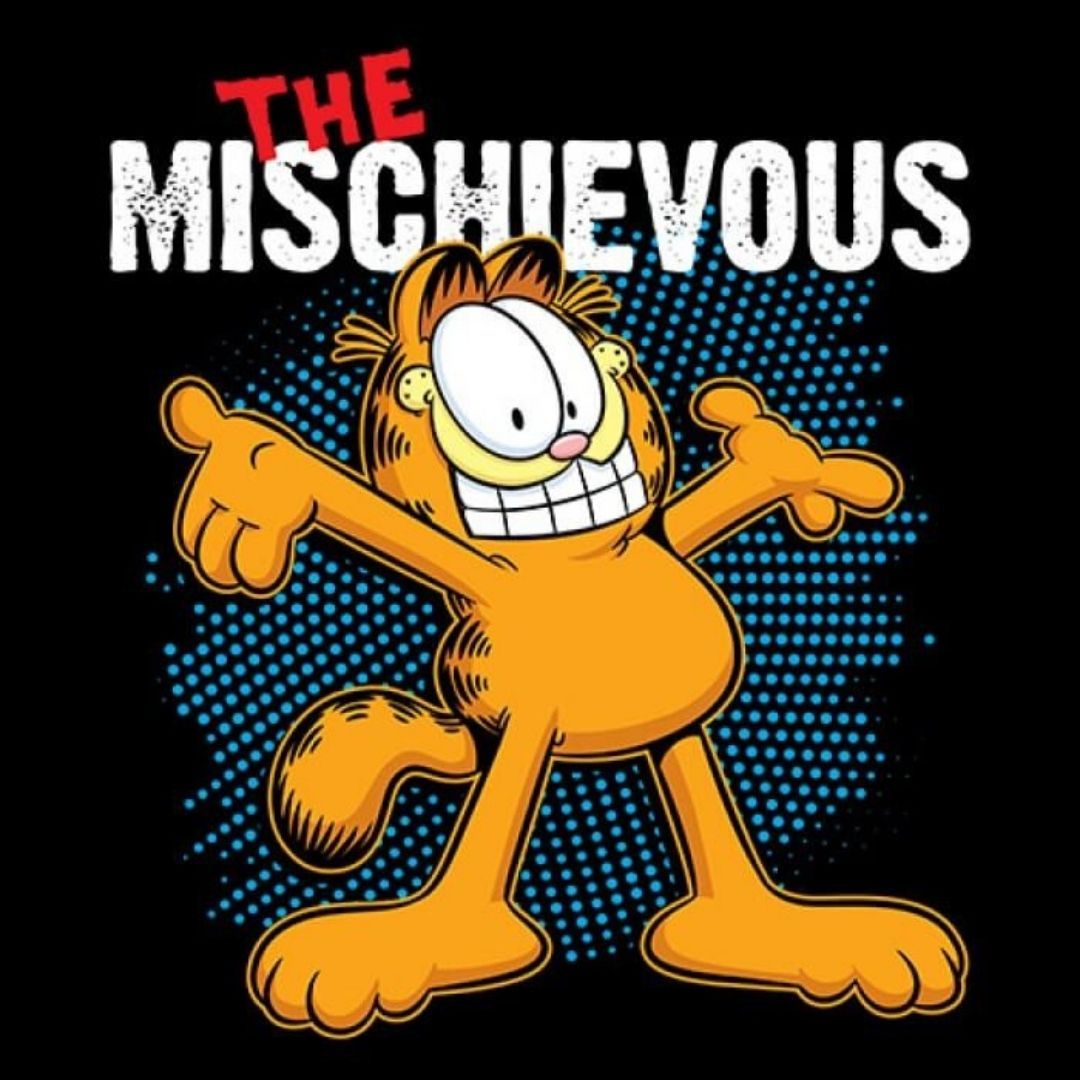 THE MISCHIEVOUS - GARFIELD OFFICIAL T-SHIRT - www.superherotoystore.com